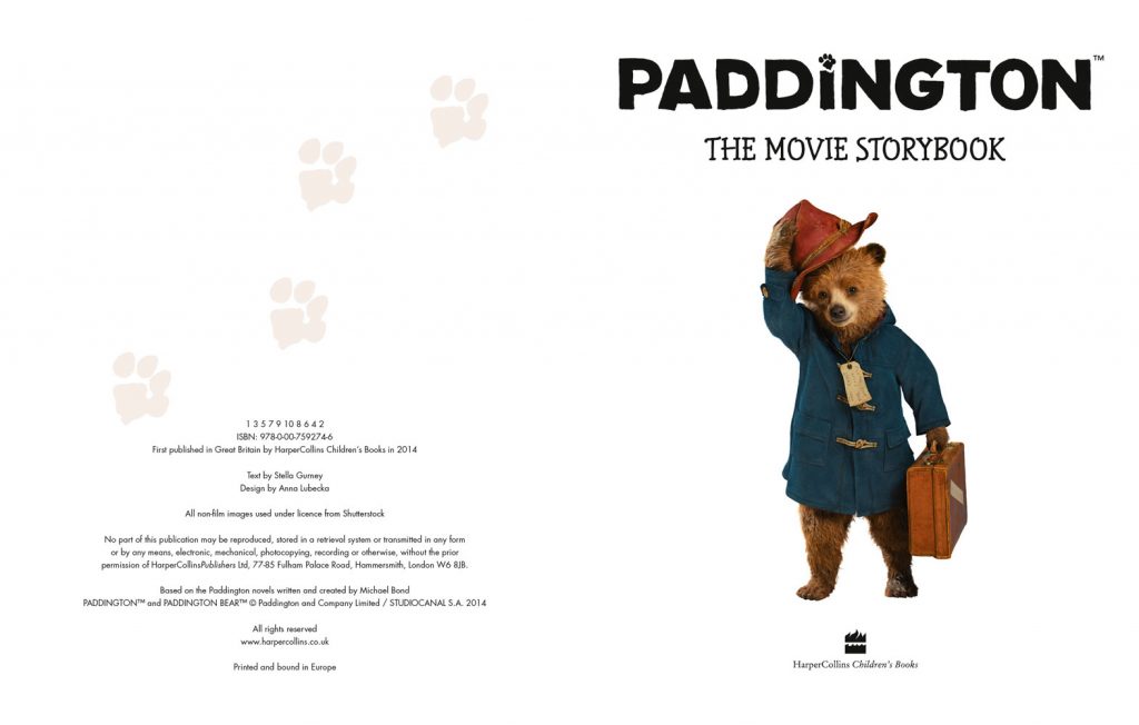 Paddington: The Movie Storybook - Banana Bear Books Design and Illustration